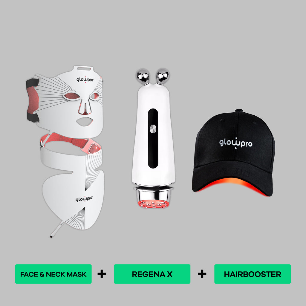 Glowpro Mask FACE & NECK + Regena X + Hair Booster